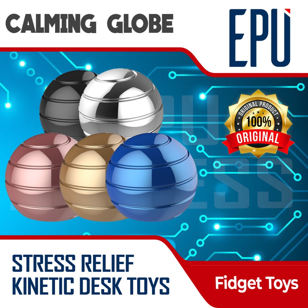 Jual Fidget Calming Globe Hiasan Meja Mezmoglobe Kinetic Desk Toy ...