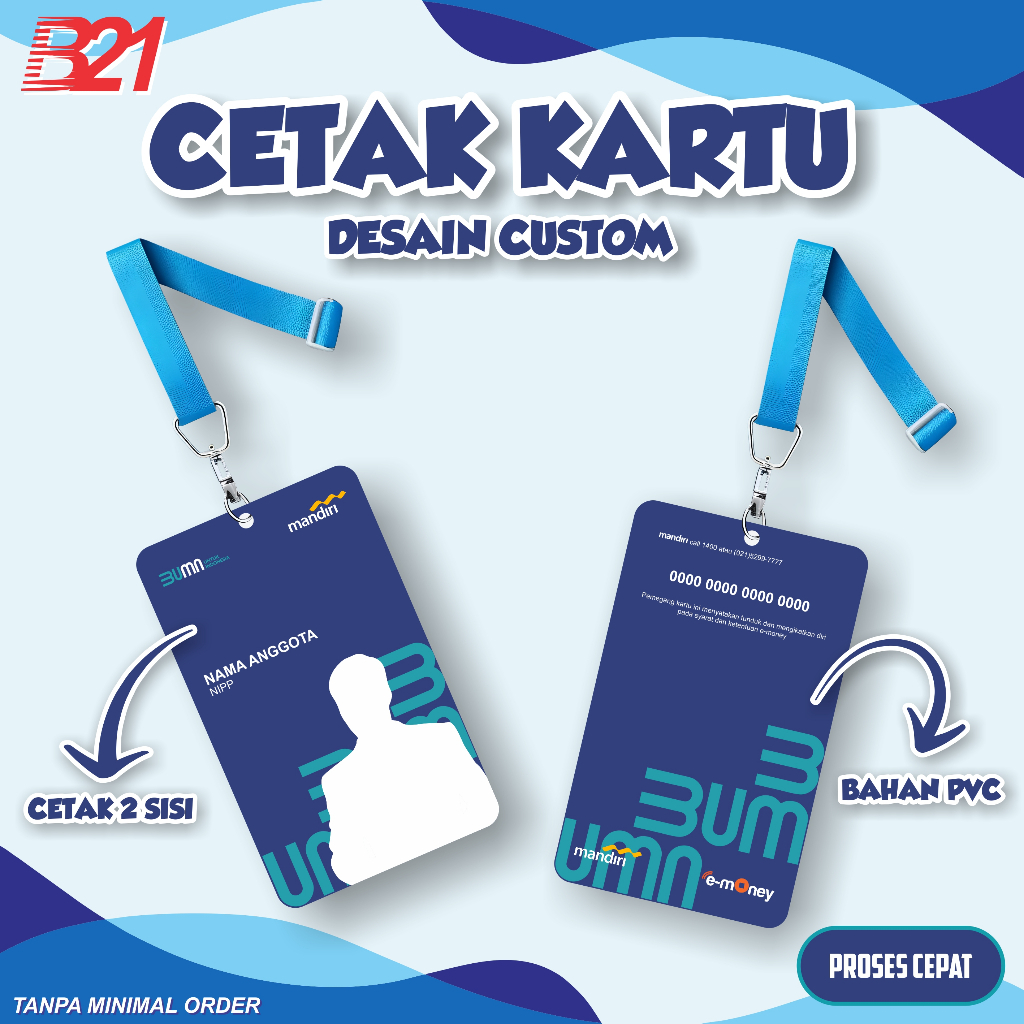 Jual B21 Cetak Kartu Id Card / Print id Card - Custom Id Card PVC | Shopee Indonesia
