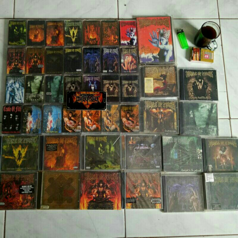 Jual CRADLE OF FILTH ORIGINAL CD DVD kaset tipe cassette cof marduk dimmu borgir kaset metal ...
