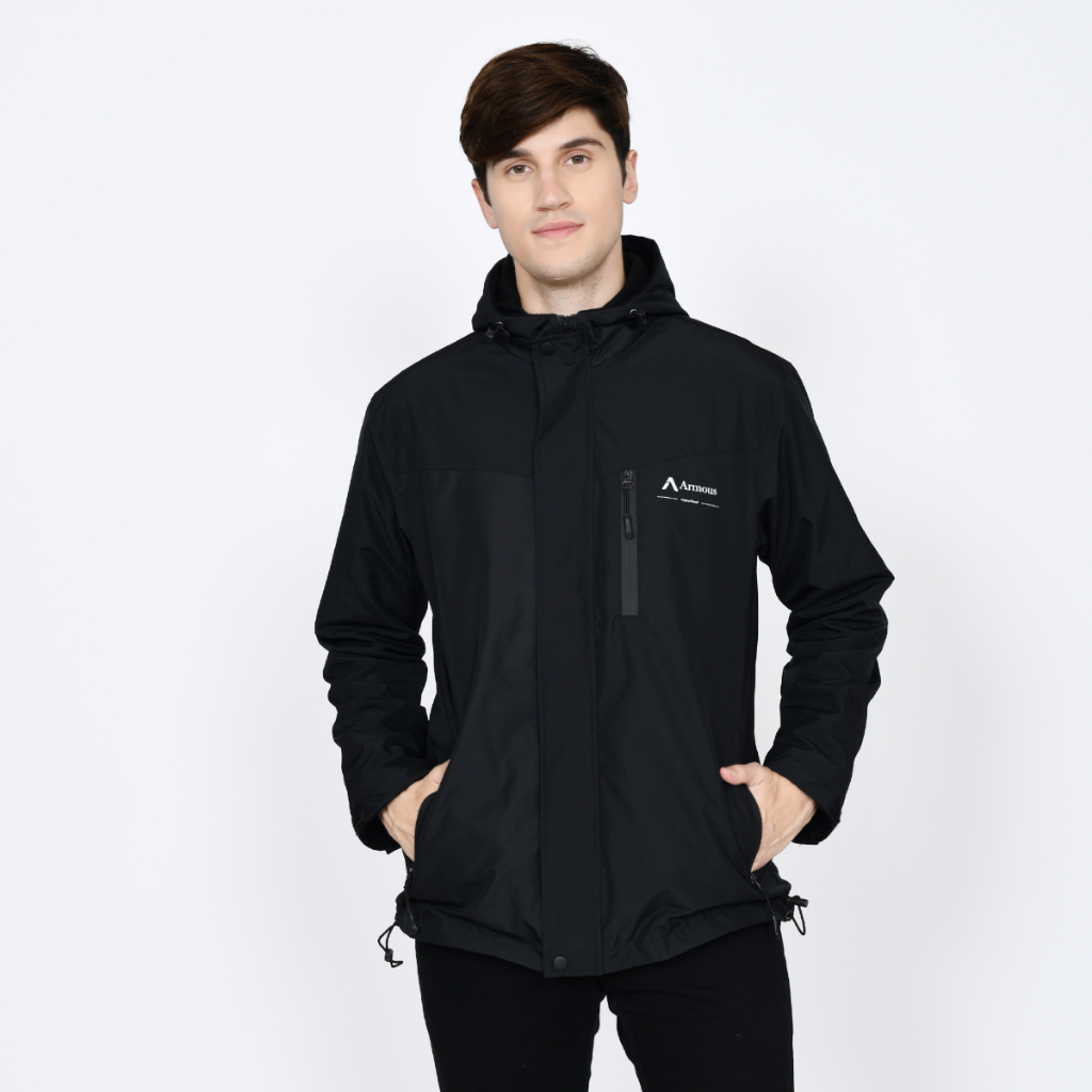 Jual Armous Jaket Parasut Pria Windbreakers Outdoor Waterproof Bahan ...