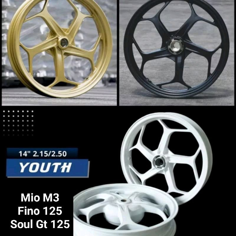 Jual VELG RACING CHEMCO MIO M3/MIO Z/FINO 125/SOUL GT 125/GEAR/AEROX ...