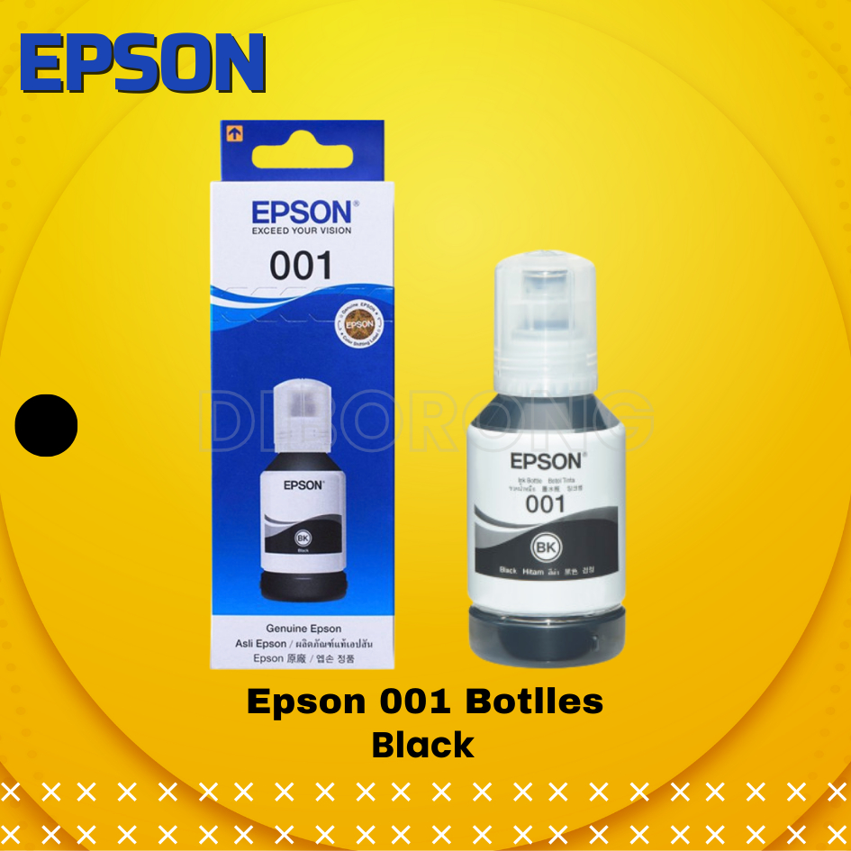 Jual Tinta Epson 001 Black Original Printer L4150 L4160 L6160 L6190 ...