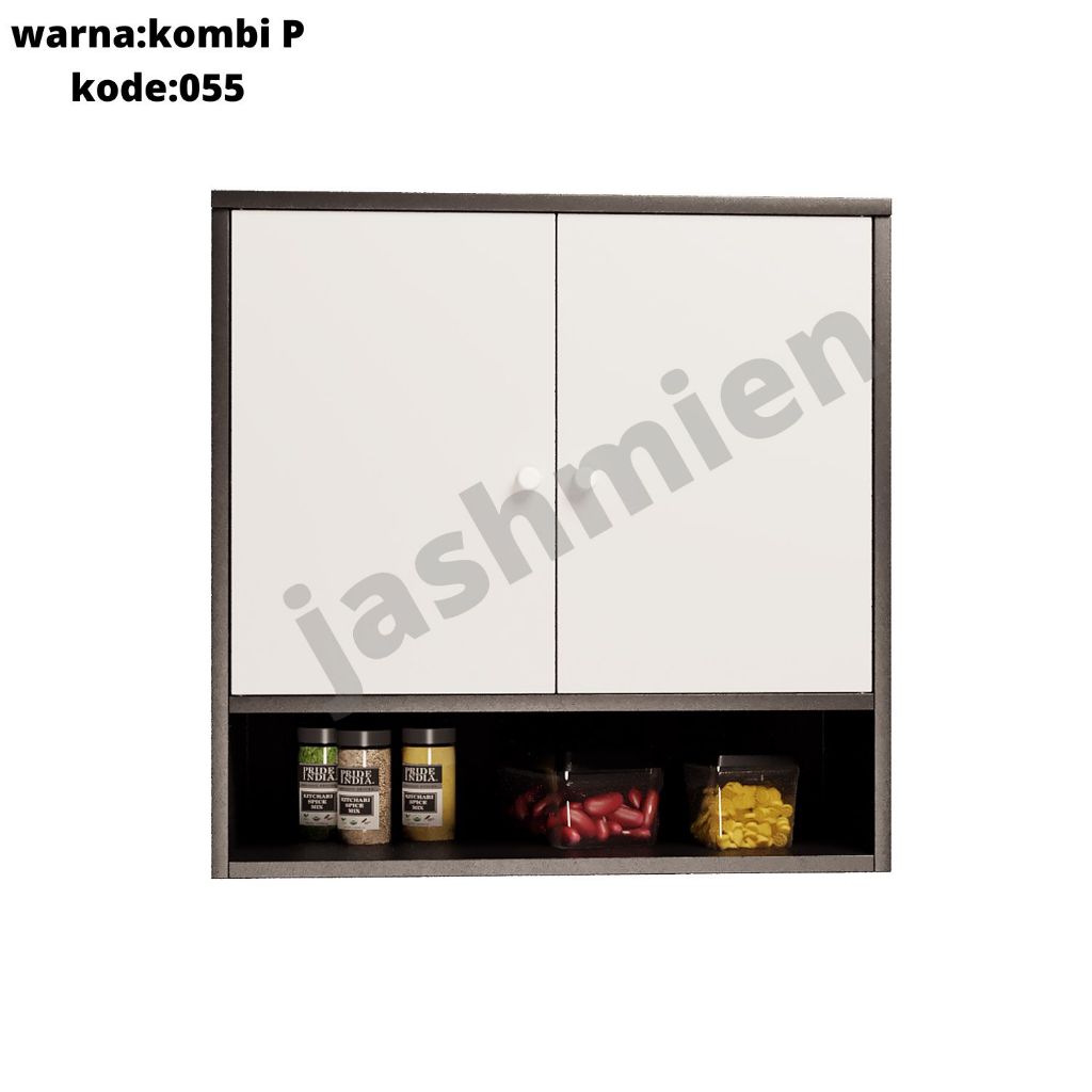 Jual KITCHEN SET ATAS MINIMALIS 2 PINTU LEMARI GANTUNG RAK DAPUR LEMARI ...