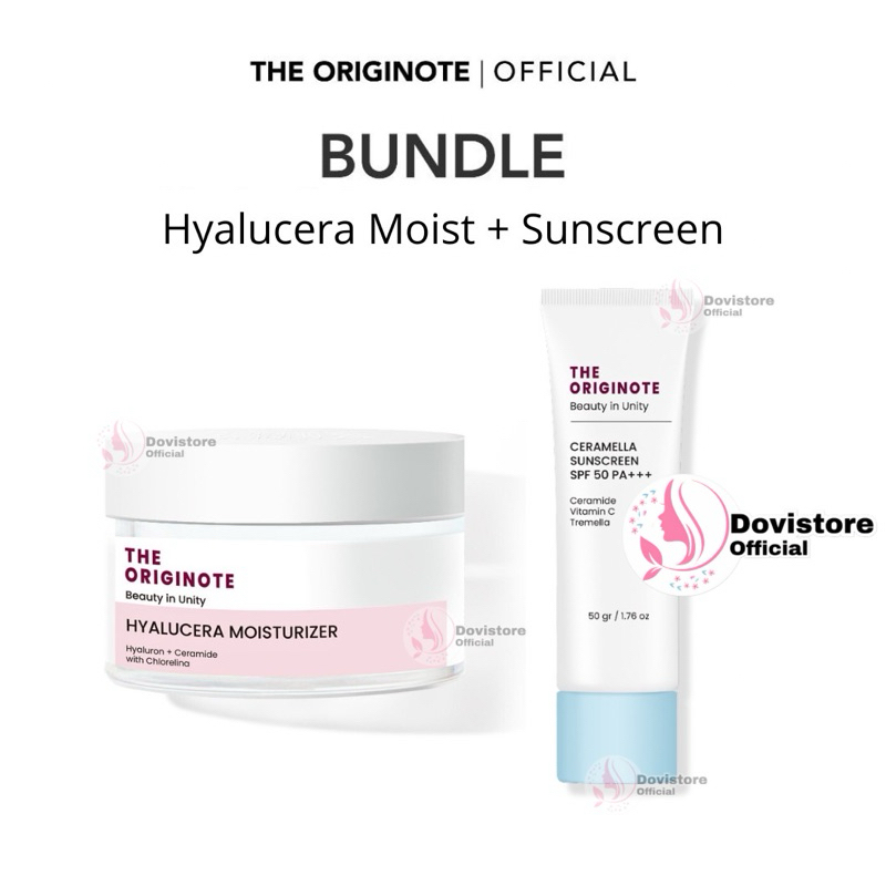 Jual The Originote Paket Bundle Hyalucera Moisturizer + Ceramella ...