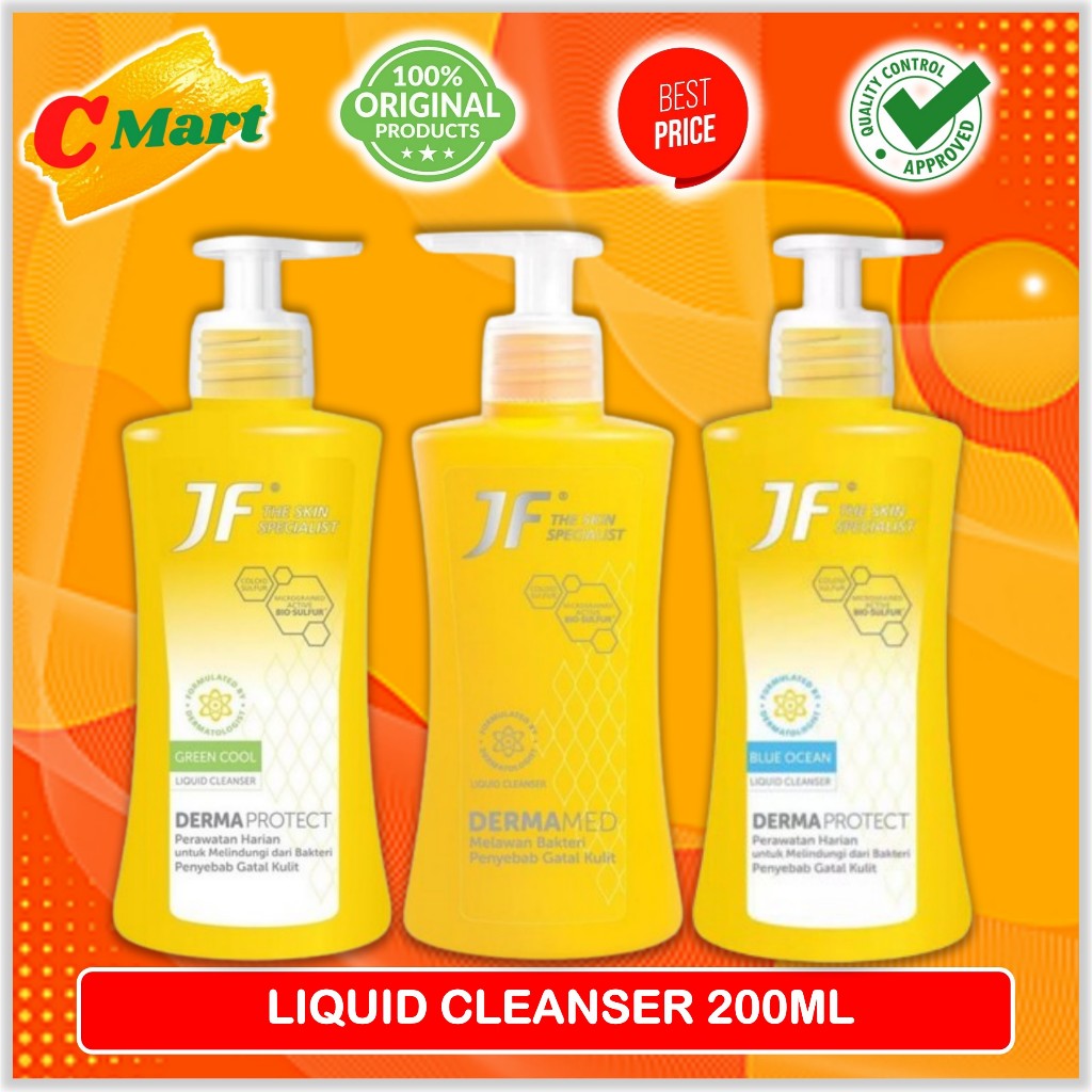 Jual Jf Sulfur Liquid Cleanser 200ml Botol Pump Series - Dermamed ...