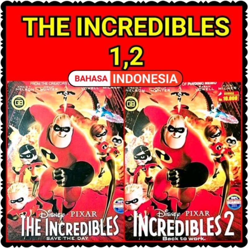 Jual KASET FILM THE INCREDIBLES DUBBING BAHASA INDONESIA-FILM ANAK ...