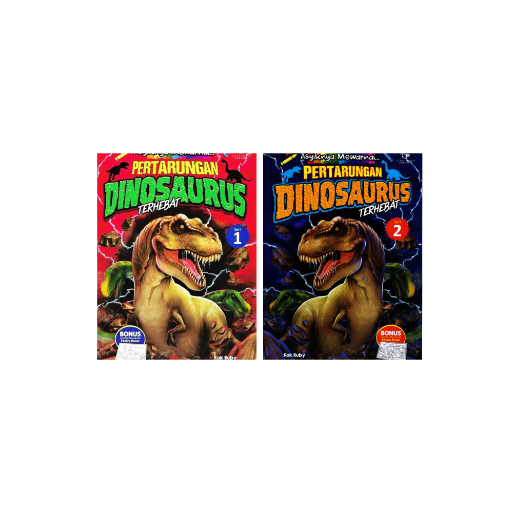 Jual Buku Asyiknya Mewarnai Pertarungan Dinosaurus Terhebat By Kak Ruby ...