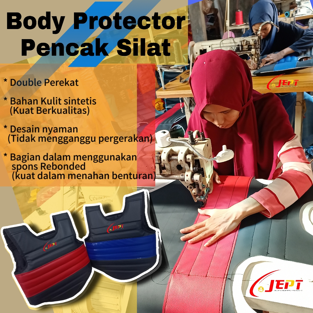 Jual Body Protektor Silat Standar Ipsi - Body Sudut Merah Ipsi - Body ...