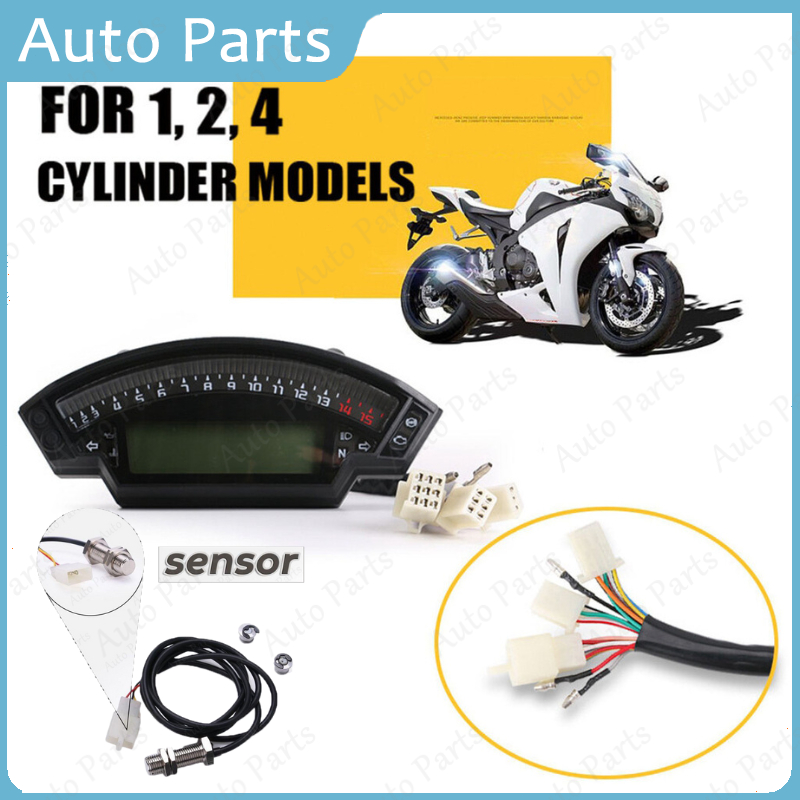 Jual ⚡ORI/Free SENSOR⚡Tachometer Speedometer Odometer Digital Universal ...