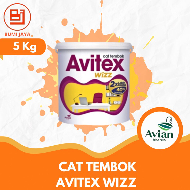 Jual Cat Tembok Avitex Wizz Avian 5Kg | Shopee Indonesia
