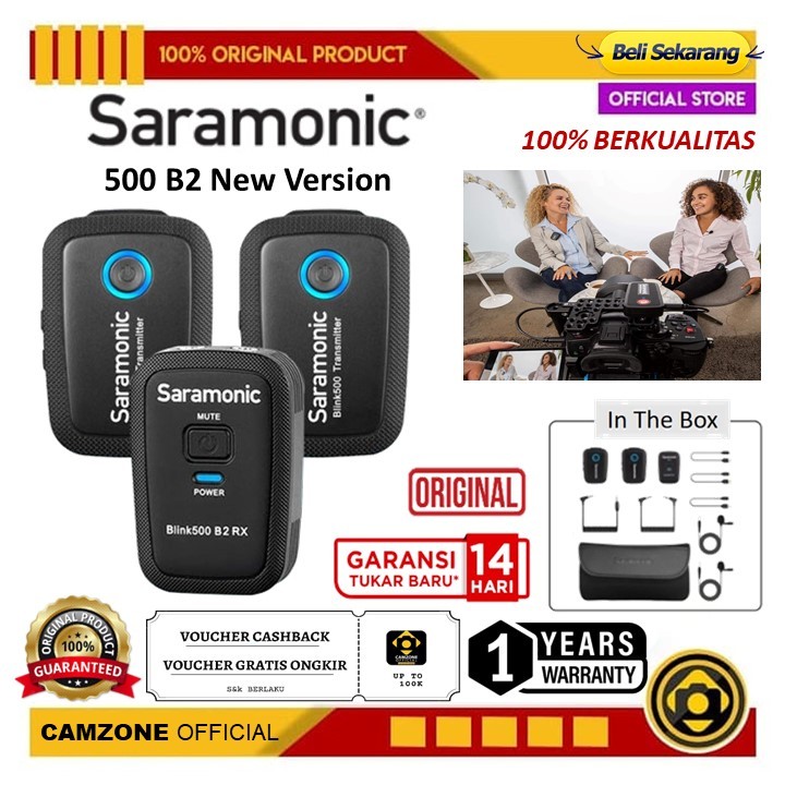 Jual Saramonic Blink 500 B2 New Version Wireless Microphone Shopee