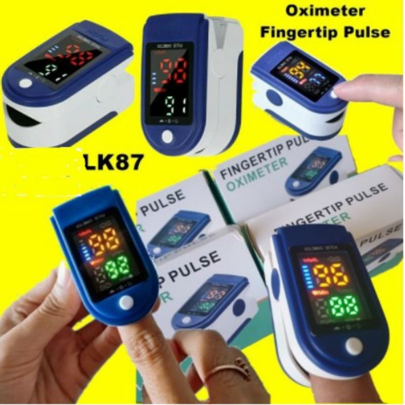 Jual oximeter fingertip pulse lk87 alat cek kadar saturasi oksigen ...