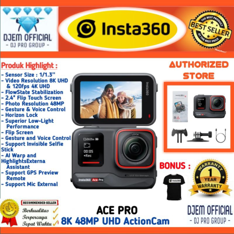 Jual INSTA360 ACE PRO 2 DUAL Battery Xplorer Bundle ActionCam 8K Camera Insta 360 Ace Pro2 with ...