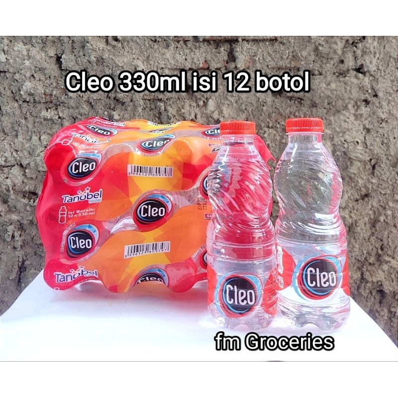 Jual Cleo Botol 330ml isi 12 botol | Cleo air kemasan 330ml | Shopee Indonesia
