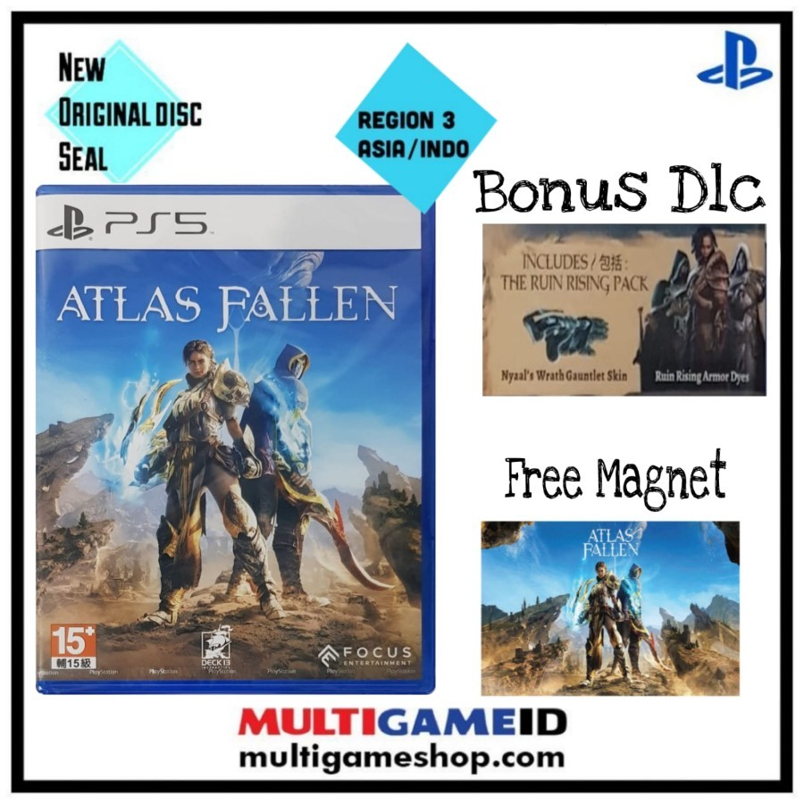 Jual PS5 Atlas Fallen +DLC +Magnet English R3 Asia Version | Shopee ...