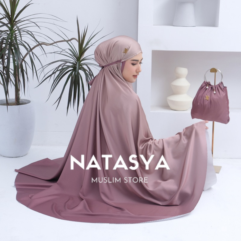 Jual NATASYA - Mukena Dewasa 2in1 Gradasi Armani Silk Premium | Shopee ...