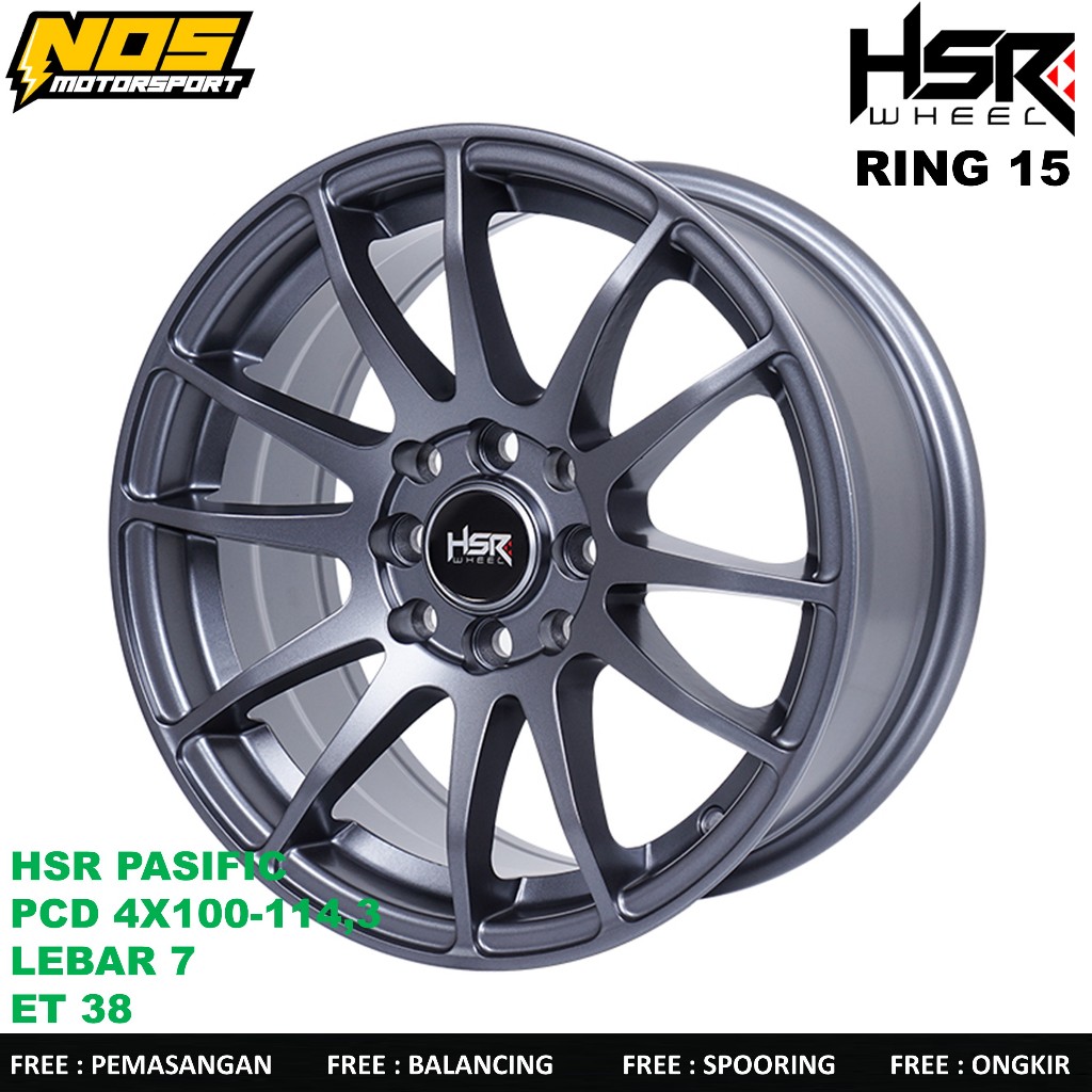 Jual Velg mobil yaris, jazz, hsr ring 15 lebar 7 lubang 4 warna grey | Shopee Indonesia