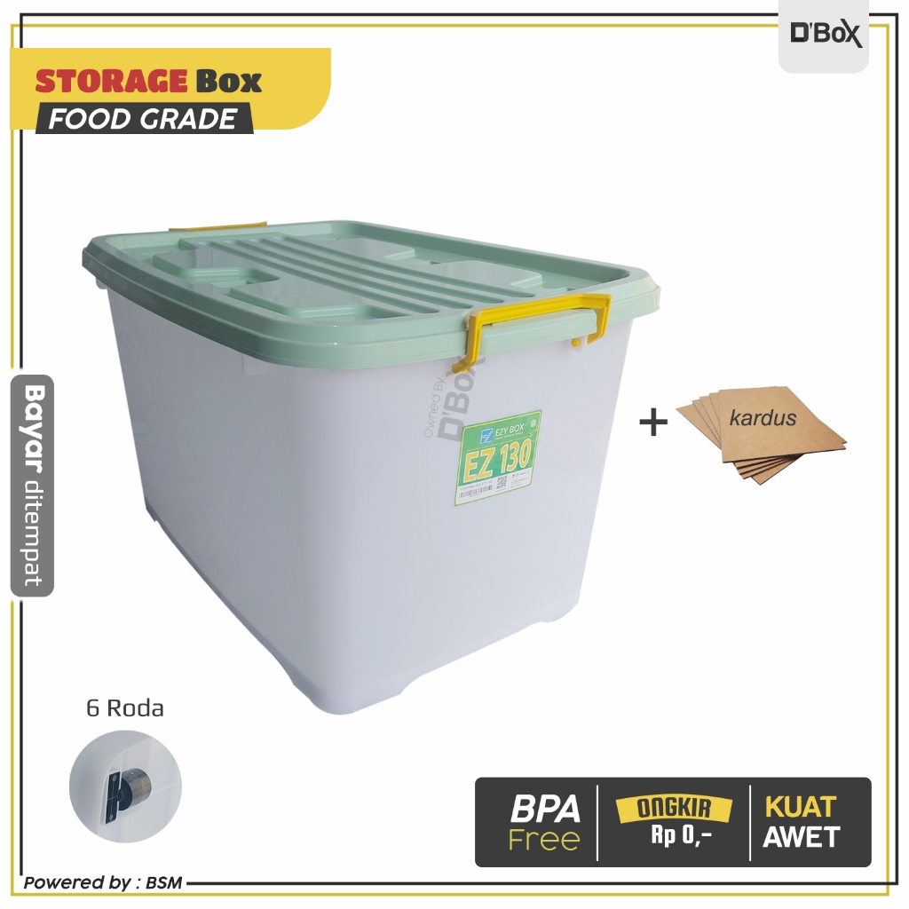 Jual [PAKET HEMAT] Kontainer Box Besar Plastik 130 Liter Jumbo dengan ...