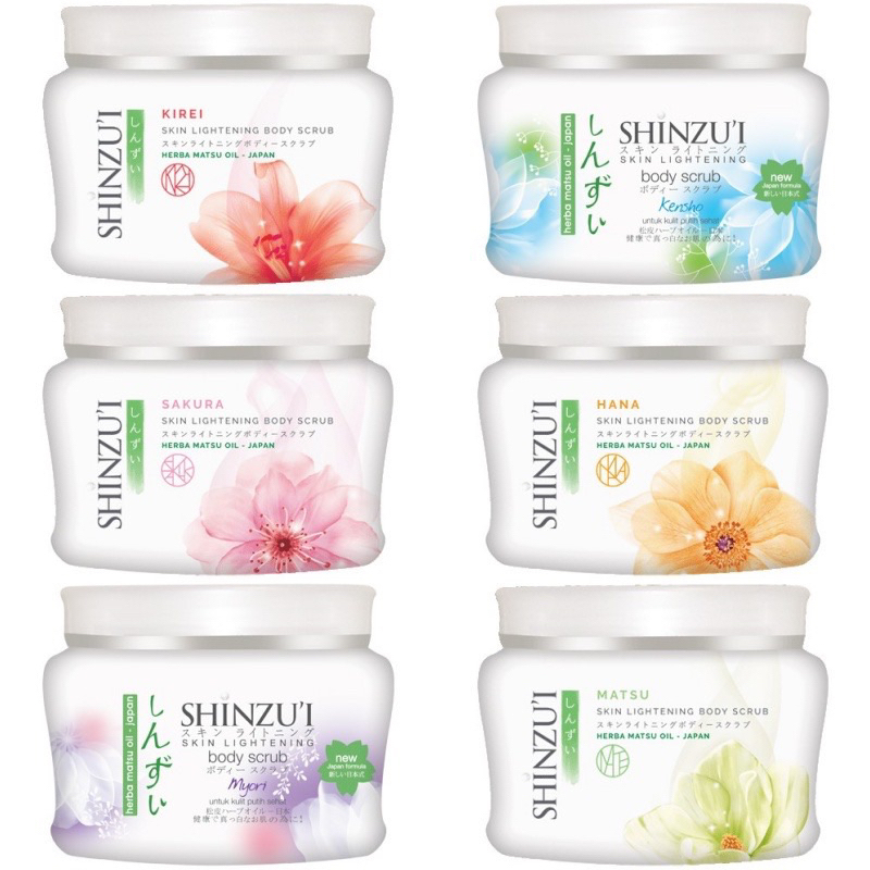 Jual SHINZUI BODY SCRUB 200GR| 110 GR LULUR BADAN SKIN LIGHTENING ...