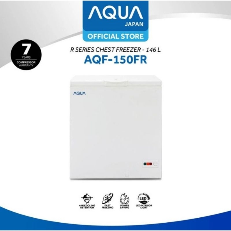 Jual AQUA AQF 150 FR CHEST FREEZER BOX 150FR LEMARI PEMBEKU 146 LITER | Shopee Indonesia