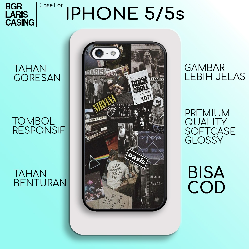 Jual case iphone 5 5s motif terbaru aesthetic band 03 estetik lucu ...
