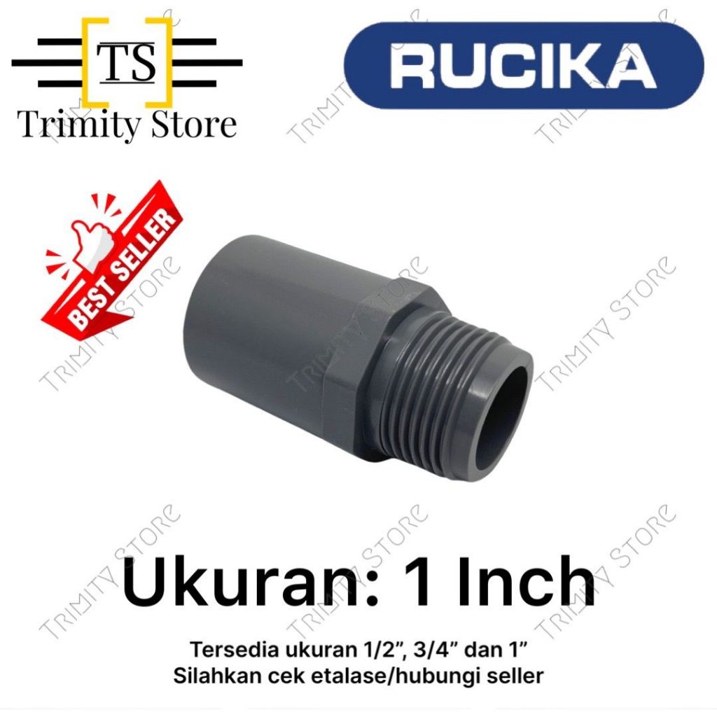 Jual Sock / Sok Drat Luar / SDL PVC (AW) Ukuran 1 Inch Merk RUCIKA ...