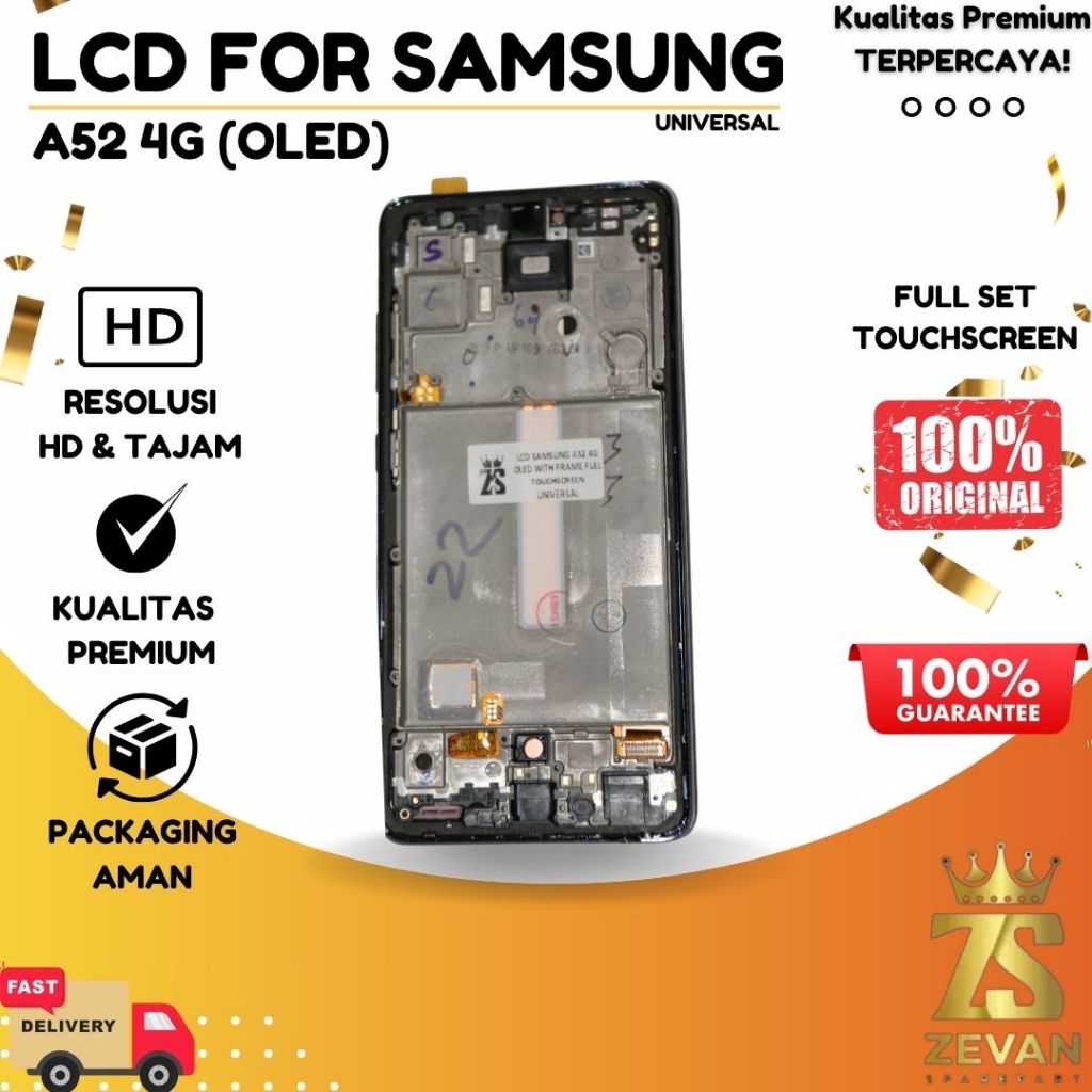 Jual LCD SAMSUNG A52 4G Oled With Frame Full Touchscreen Universal ...