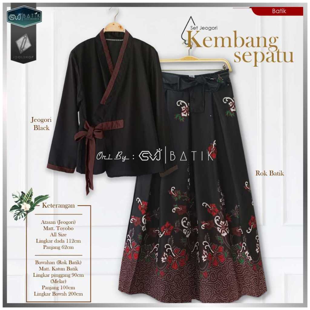 Jual SETELAN BATIK TERBARU HANBOK REMAJA WANITA ROK JEOGORI KEVIN SET ...