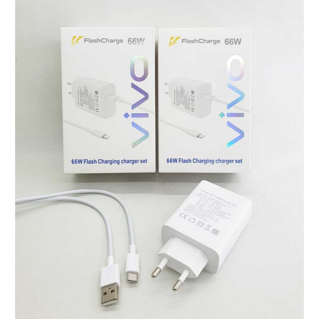 Jual Charger Vivo V25 V27e V27 T1 Pro 5G Type C Original 100% 66W Super ...