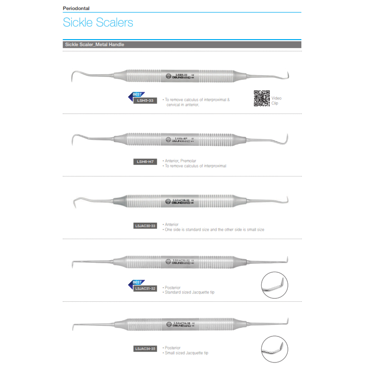 Jual Osung dental Sickle Scaler / Pembersih Karang Gigi Original ...