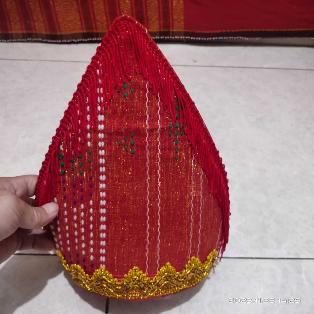 Jual sortali / ikat kepala / pinggang / sortopi / topi / adat batak ...