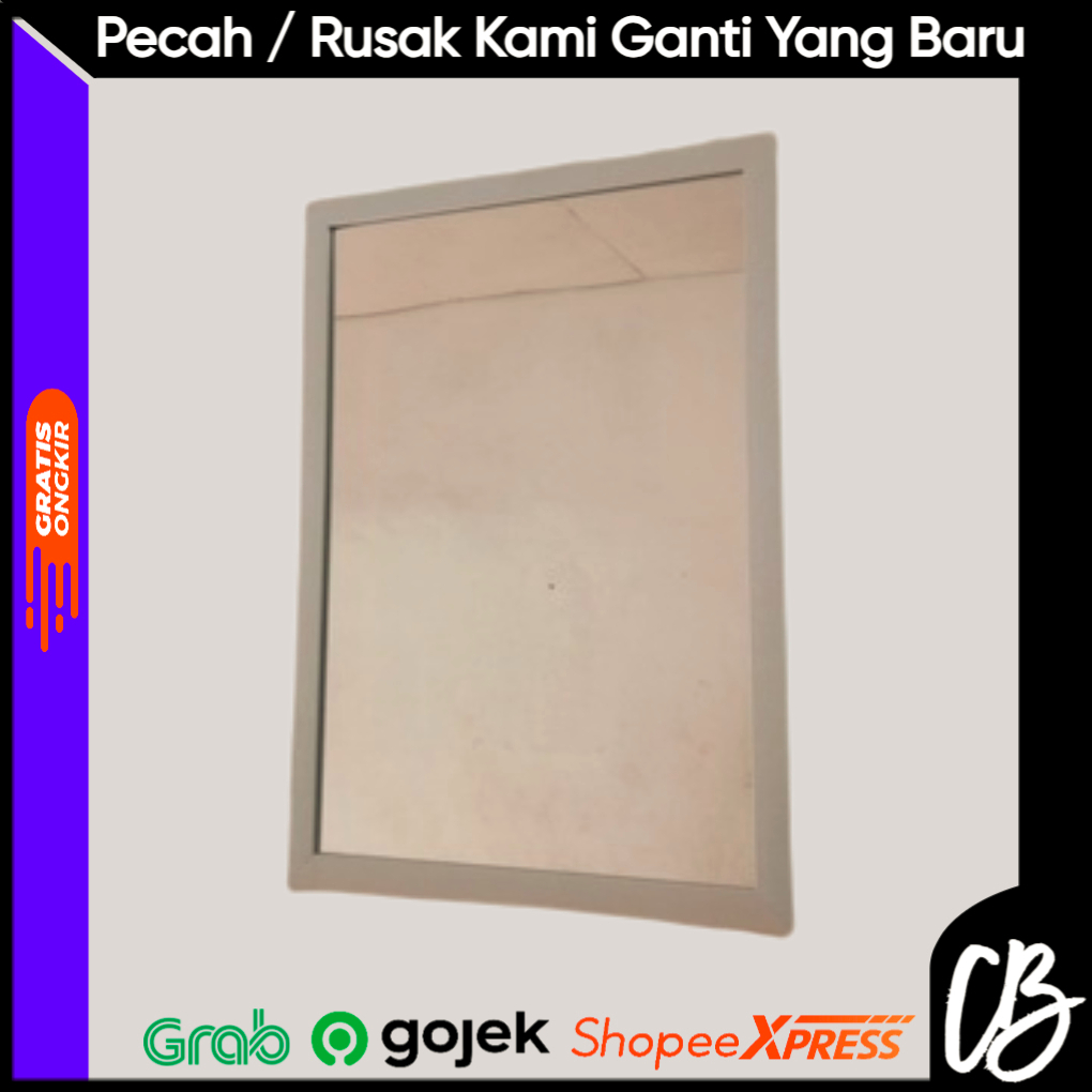 Jual Kaca Cermin Ukuran 35 x 45 Cm Full bingkai | Shopee Indonesia