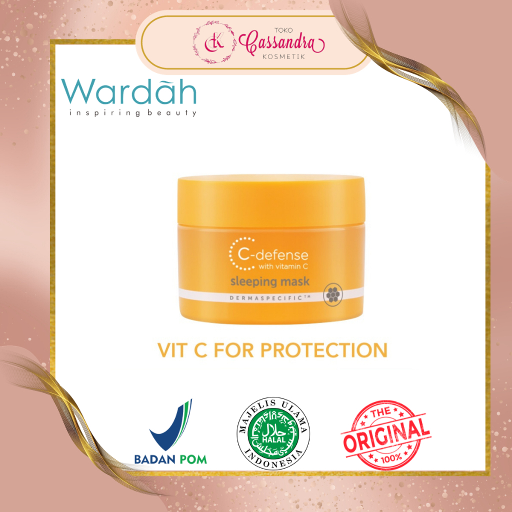 Jual WARDAH C DEFENSE SLEEPING MASK 30gr | Shopee Indonesia