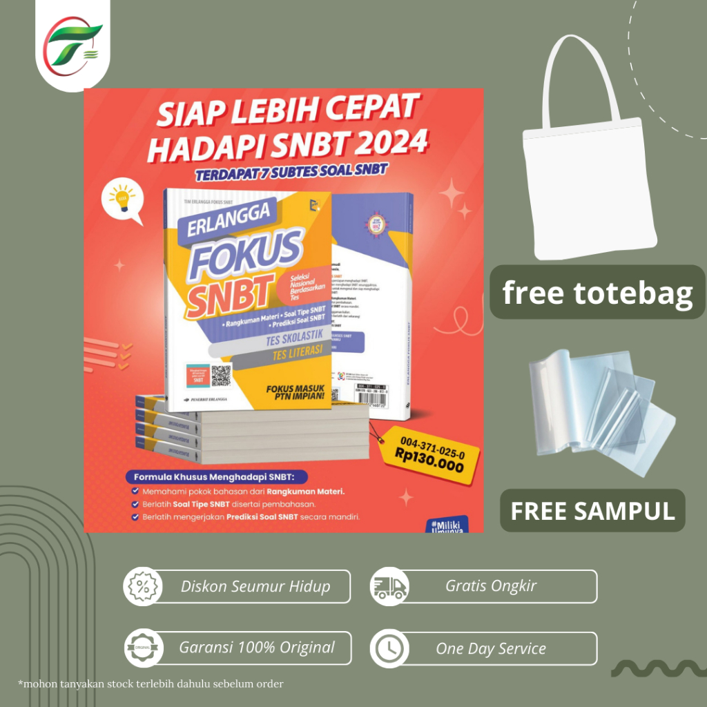 Jual ERLANGGA FOKUS SNBT 2024 // FOKUS UTBK SBMPTN SAINTEK & SOSHUM // ERLANGGA LATIHAN SOAL ...
