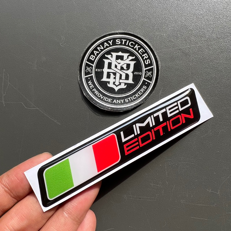Jual Sticker Stiker Emblem ITALY LIMITED EDITION Timbul | Shopee Indonesia