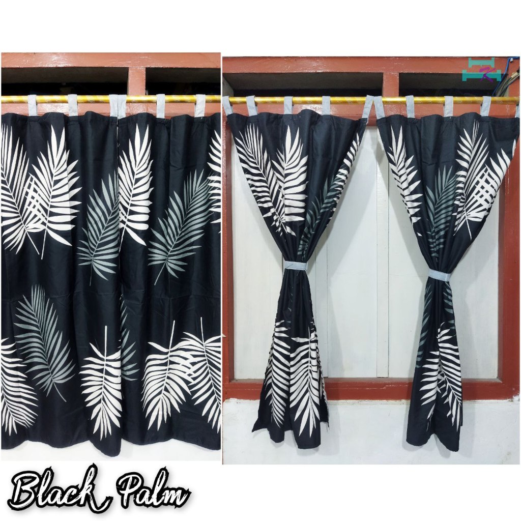 Jual Gorden Jendela Pendek Ukuran 80x120 Korden Model Tali Perekat ...
