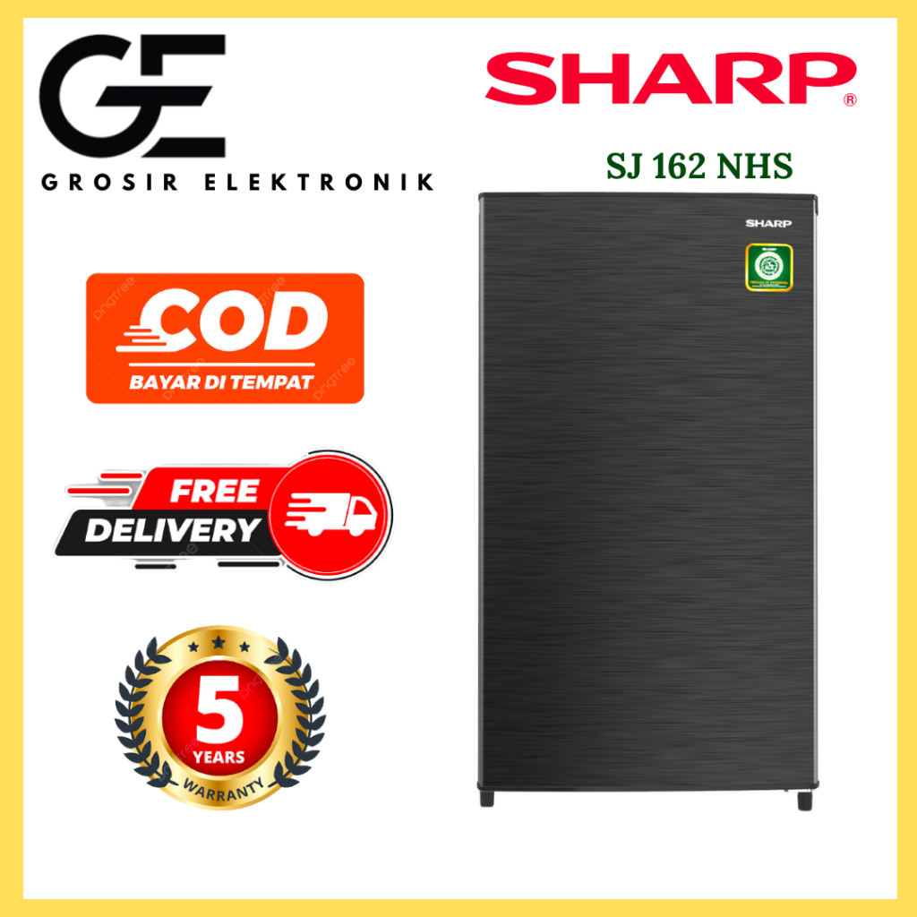 Jual Kulkas Sharp 1 Pintu SJ-162 NHS Low Watt Garansi Resmi | Shopee ...