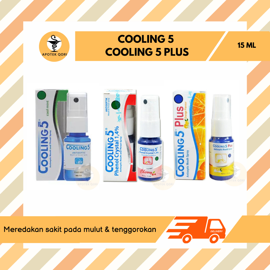 Jual COOLING 5 PLUS 15 ML/COOLING 5 15 ML/SPRAY SAKIT GIGI/SARIAWAN ...