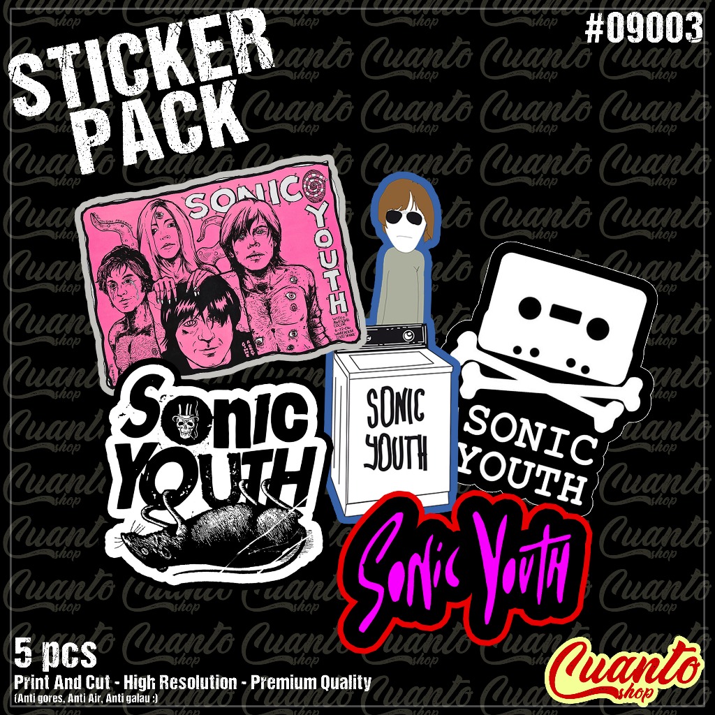 Jual stiker sticker aesthetic band sonic youth stiker anti air stiker ...