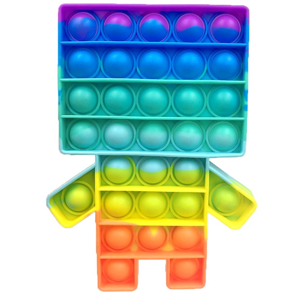 Jual Model Terkini Pop It Fidget Toy Rainbow Mainan Anak Bubble Tik Tok ...