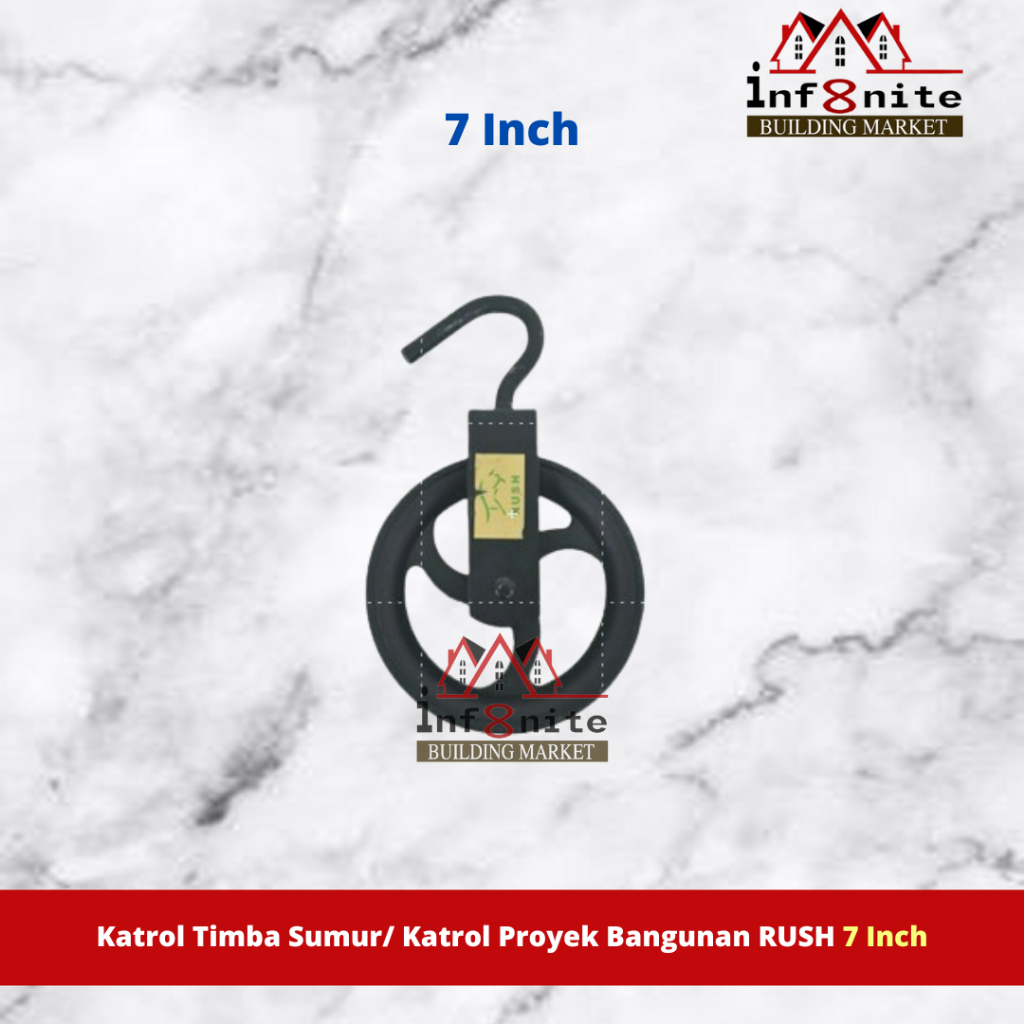 Jual Katrol Kerekan Timba Cor Hitam Catrol Sumur Air Bangunan Rush 7 ...