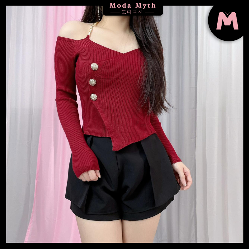 Jual MODAMYTH H26 - Korean Atasan Wanita Lengan Panjang Kekinian Fashion Import Atasan Knit ...