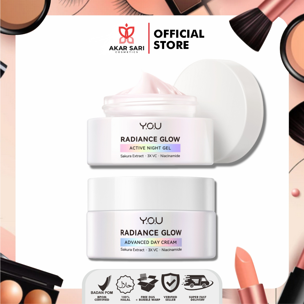 Jual YOU RADIANCE GLOW - Active Night Gel | Advanced Day Cream ...