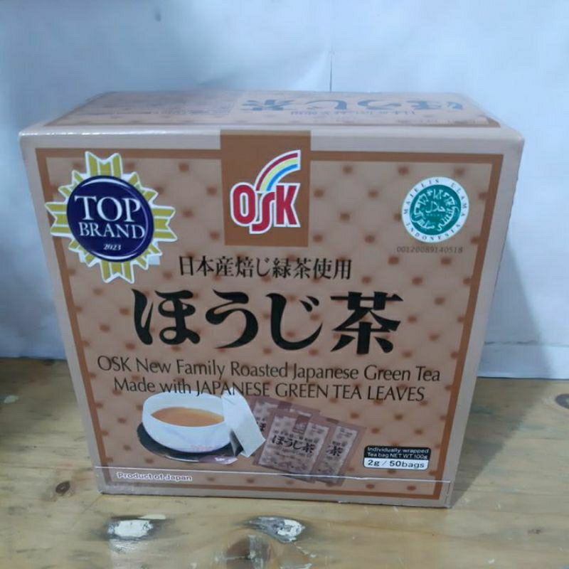Jual OSK ROASTED JAPANESE GREEN TEA TEH OSK ROASTED GREEN TEA 50 BAGS | Shopee Indonesia