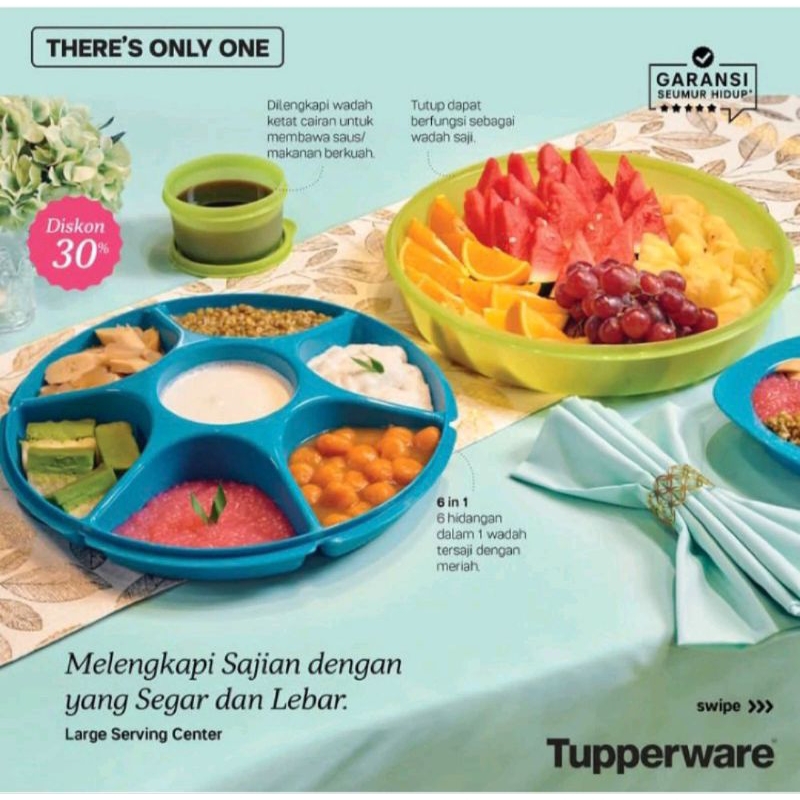 Jual Tupperware tupperware serving center - Besar Large Serving Center ...