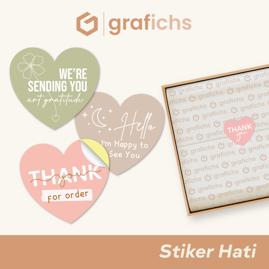Jual [84 pcs] Stiker Hati Love Aesthetic LV01 - LV09 by Grafichs ...
