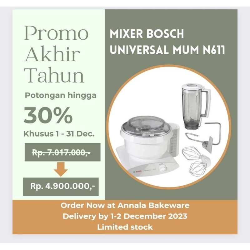 Jual Mixer Bosch Univeral Plus Mixer Roti | Shopee Indonesia