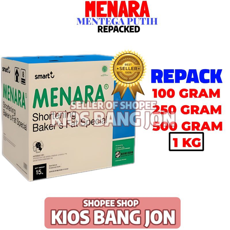 Jual Mentega Putih Cap Menara 1 KG Repack | Shopee Indonesia