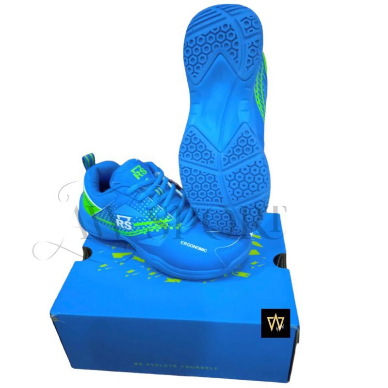 Jual Sepatu Badminton RS JF 893 Junior Biru / Sepatu Bulutangkis Anak ...