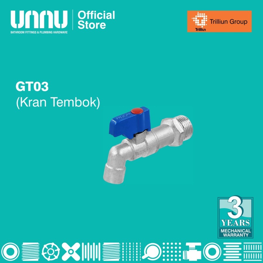 Jual Kran Tembok BC 1/2" GT03 UNNU | Shopee Indonesia